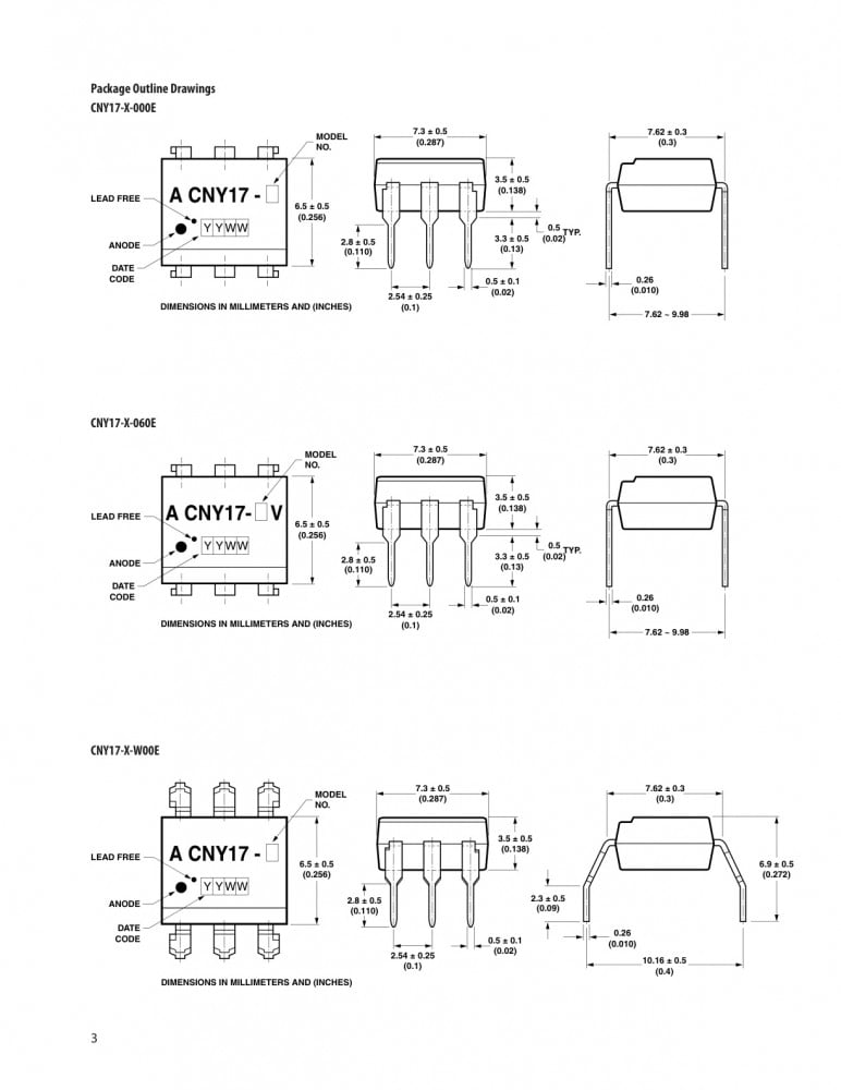 CNY17 datasheet page 3
