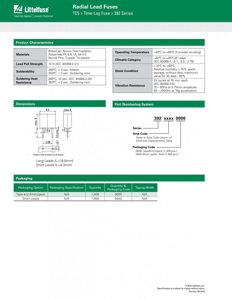 Littelfuse 39212000000 datasheet page 3