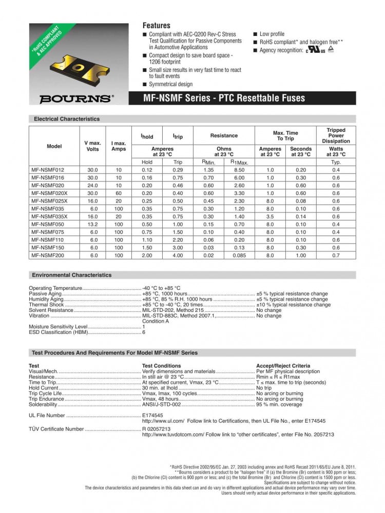 MF-NSMF020-2 datasheet page 1