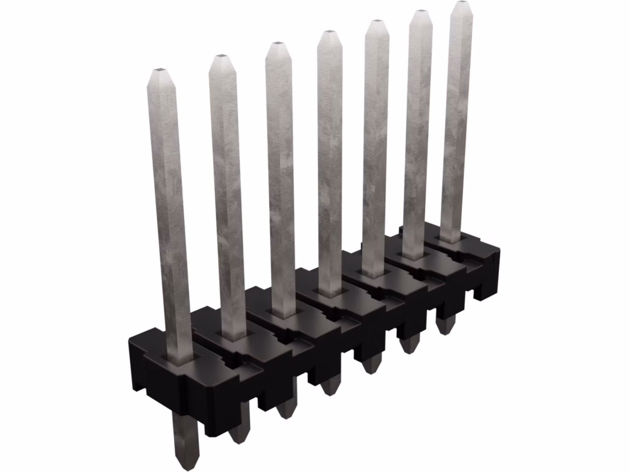 KK 396 Breakaway Header, Vertical, 7 Circuits, Matte Tin (Sn) Plating, Pin Length 23.80mm (.937