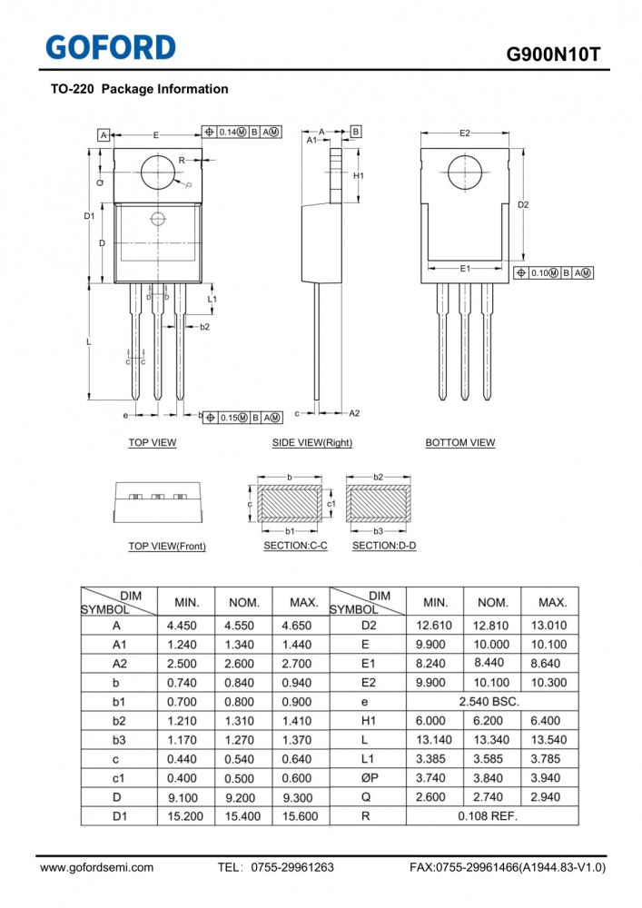 G900N10T datasheet page 6