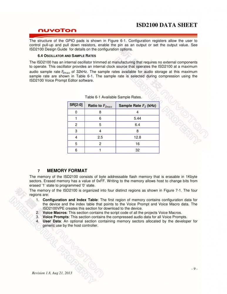 NW-ISD2100Q technical document page 9
