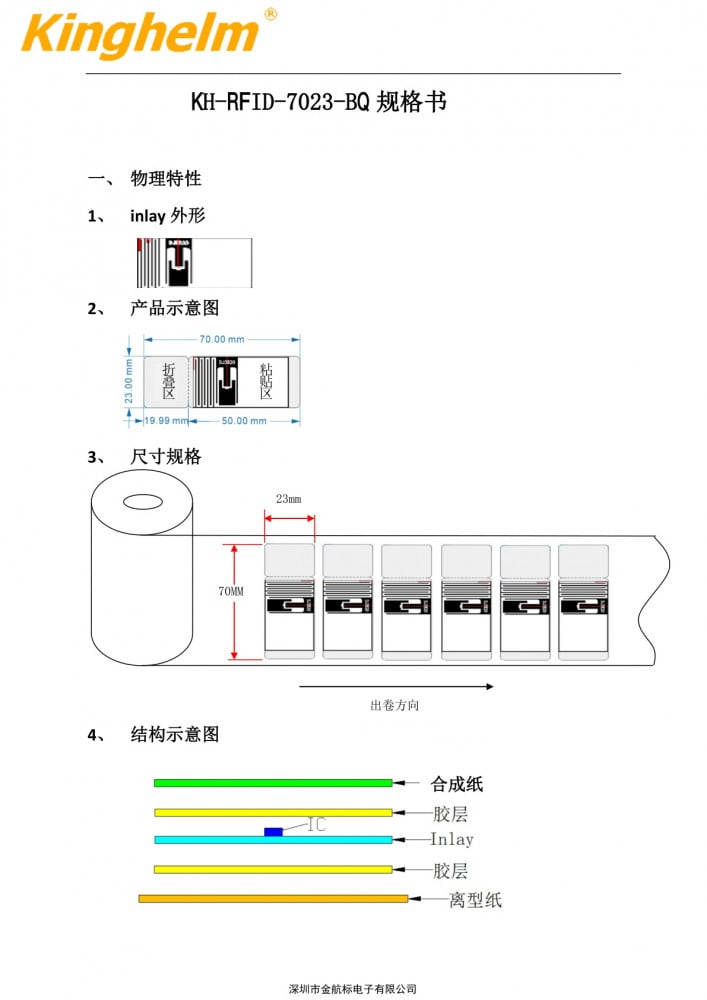 KH-RFID-7023-BQ datasheet page 1