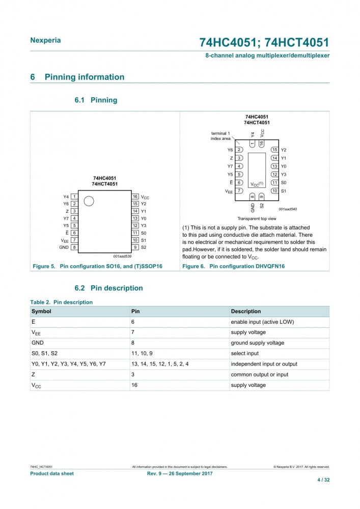 74HCT4051D,112 datasheet page 4