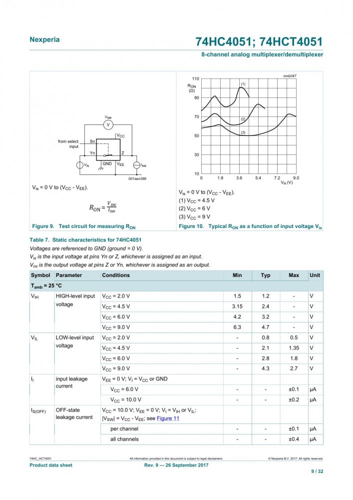 74HCT4051D,112 datasheet page 9