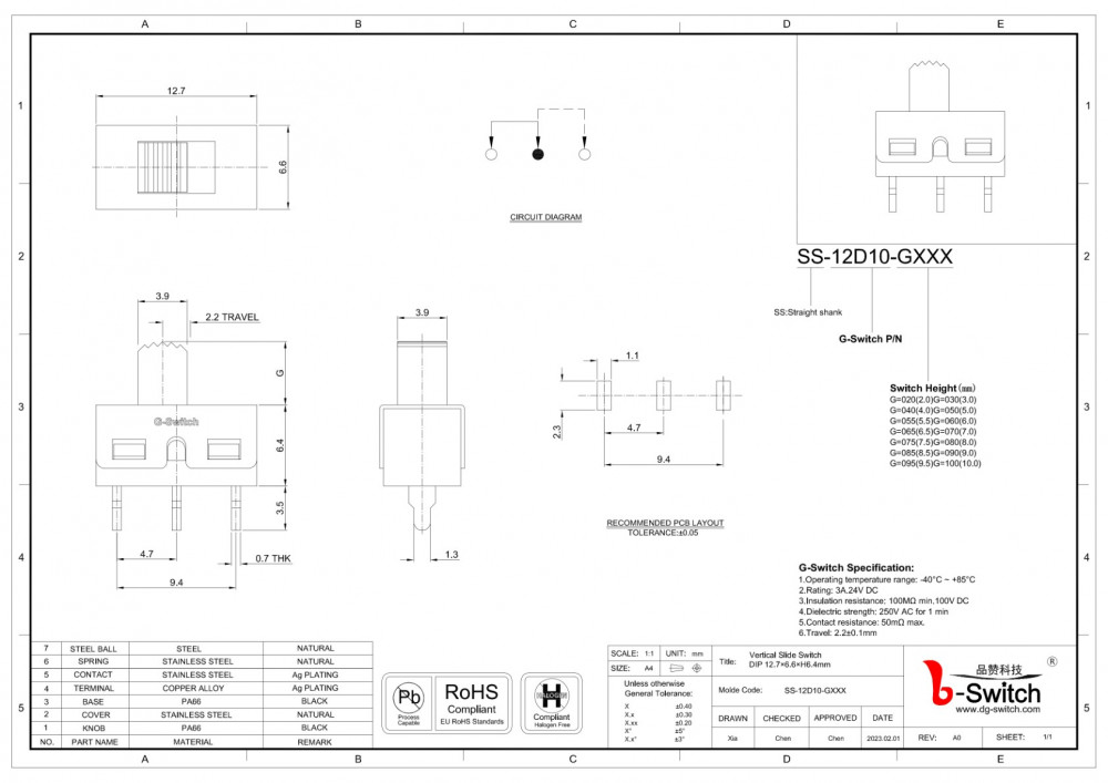 SS-12D10-G100 technical document page