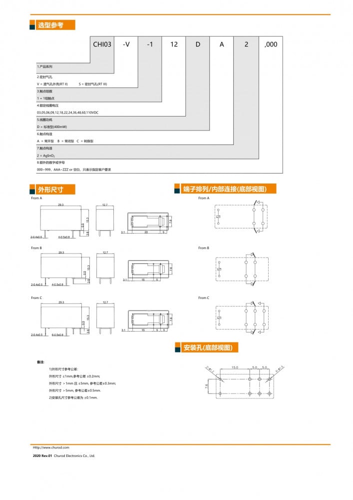 CHI03-V-112DA2 datasheet page 2