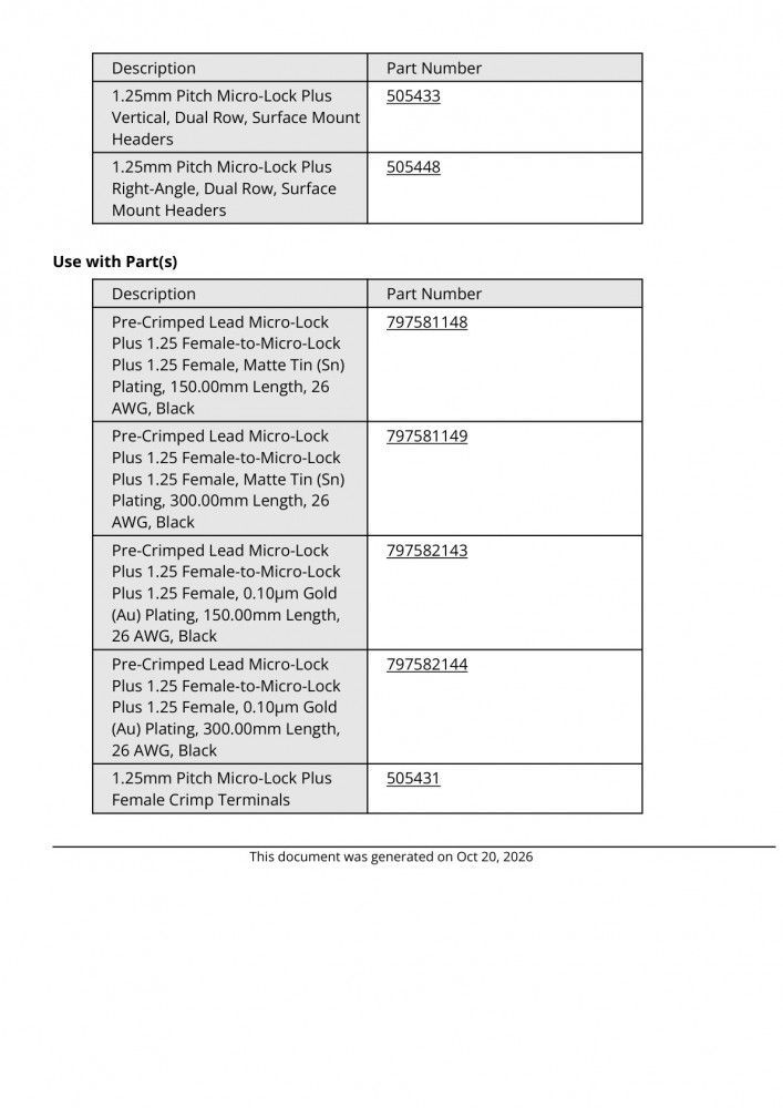 Technical document page 3 for product reference