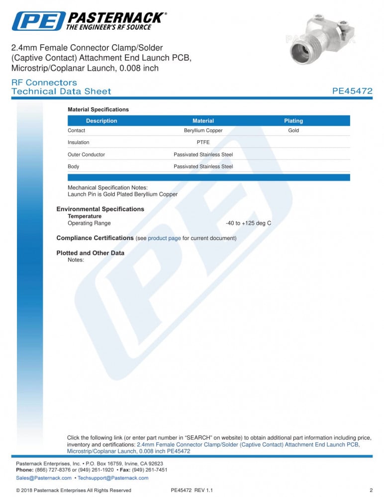 PE45472 datasheet page 2