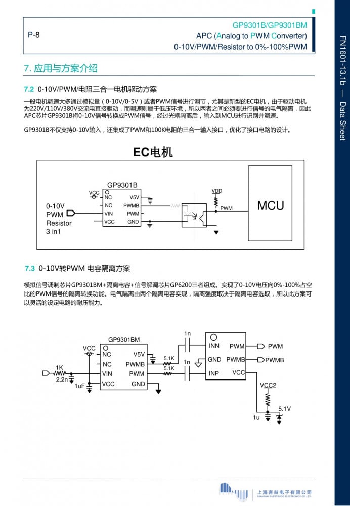 GP9301B datasheet page 8