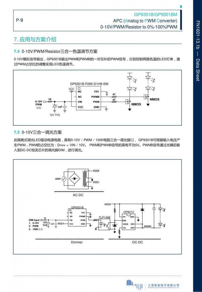 GP9301B datasheet page 9