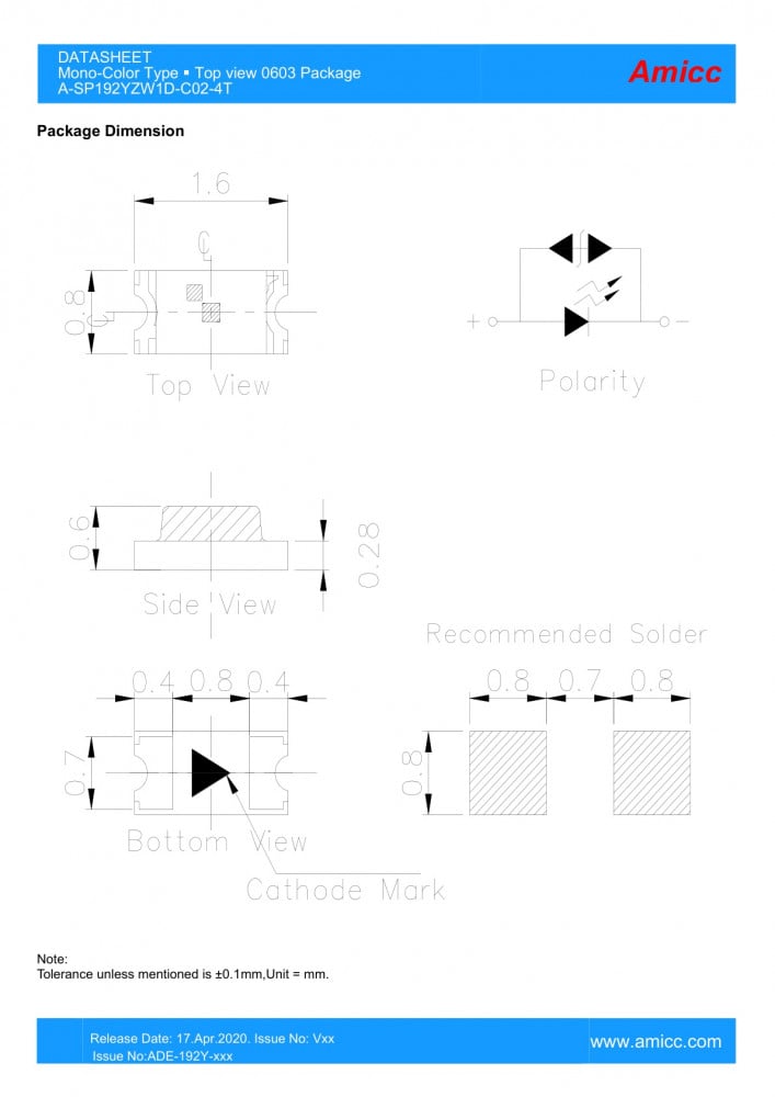 A-SP192YZW1D-C02-4T datasheet page 8