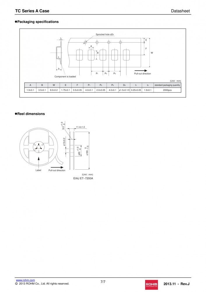 ROHM TCA series datasheet page 7