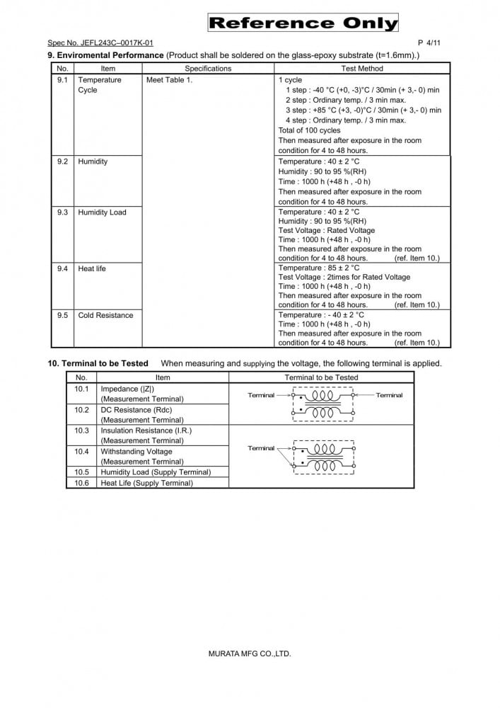 DLW5ATN272SQ2L specification page 4