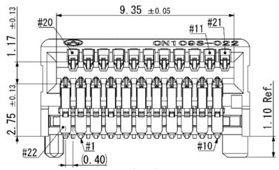 Yamaichi Electronics CN109S-022-0001 Pluggable Connector Assembly for sale