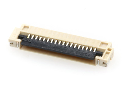 0.50mm Pitch Easy-On FFC/FPC Connector, Surface Mount, Right-Angle, Non-ZIF, Dual Contact Style, 1.20mm Mated Height, 20 Circuits, Gold (Au)  Plating