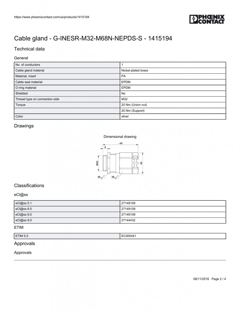 Phoenix Contact 1415194 product document page 2