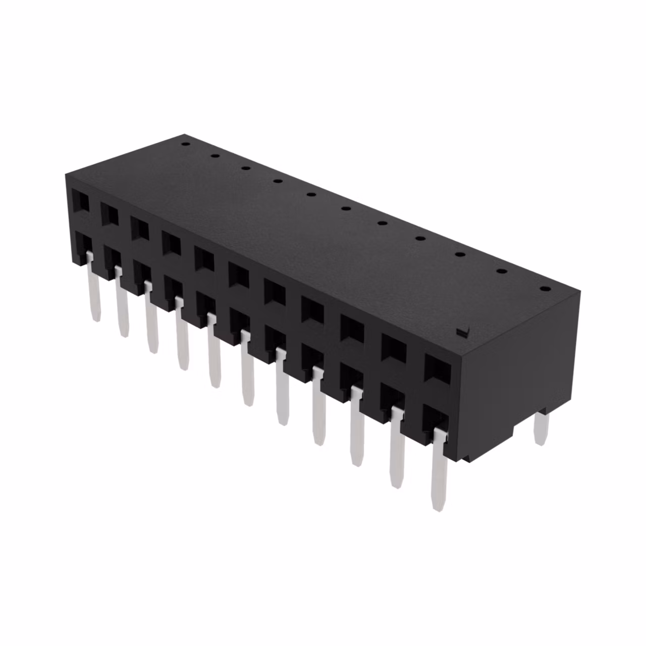 C-Grid III PCB Receptacle, 2.54mm Pitch, Dual Row, Right-Angle, Shrouded, 22 Circuits, 0.12µm Gold (Au) Flash Plating, Straight PCB Pins for sale