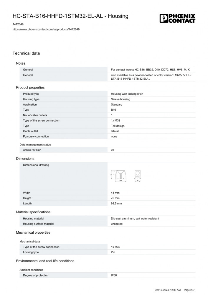 Phoenix Contact 1412649 product document page 2