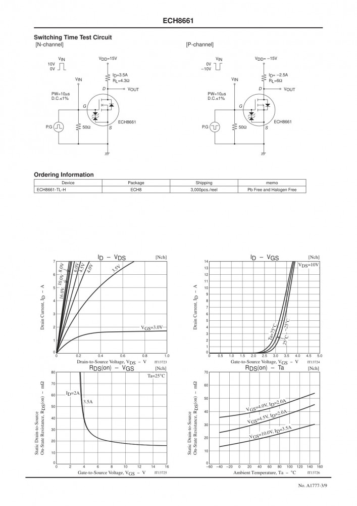 ECH8661 datasheet page 3