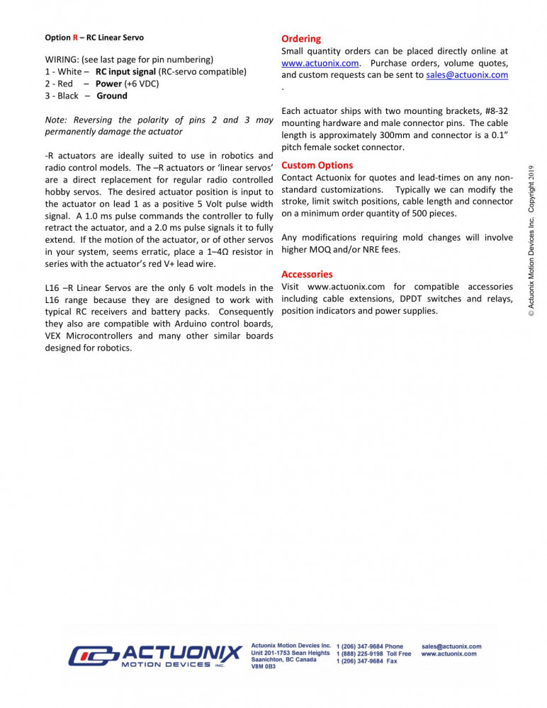 L16 actuator documentation page 3