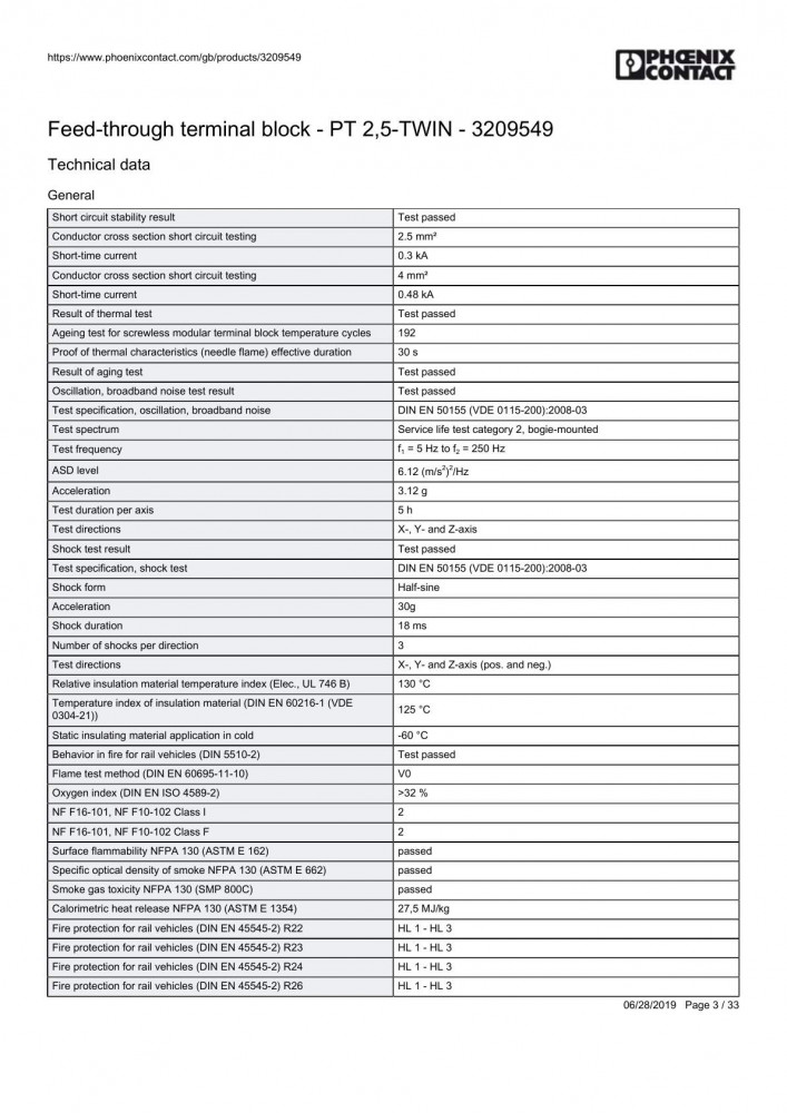 PT 2,5-TWIN technical document page 3