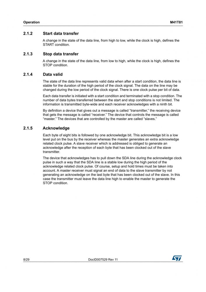 M41T81M6F datasheet page 8