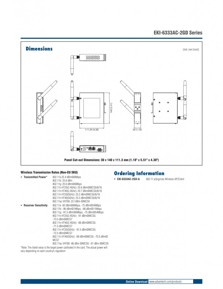 EKI-6333AC-2GD technical document page 2