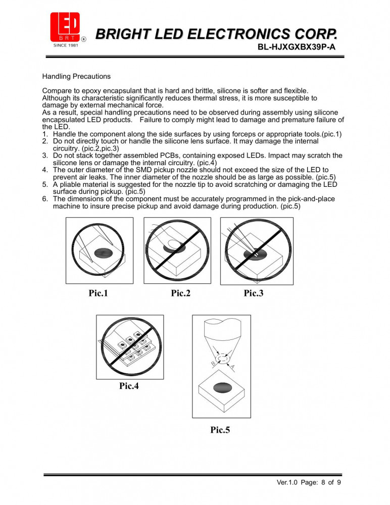 BL-HJXGXBX39P-A datasheet page 8