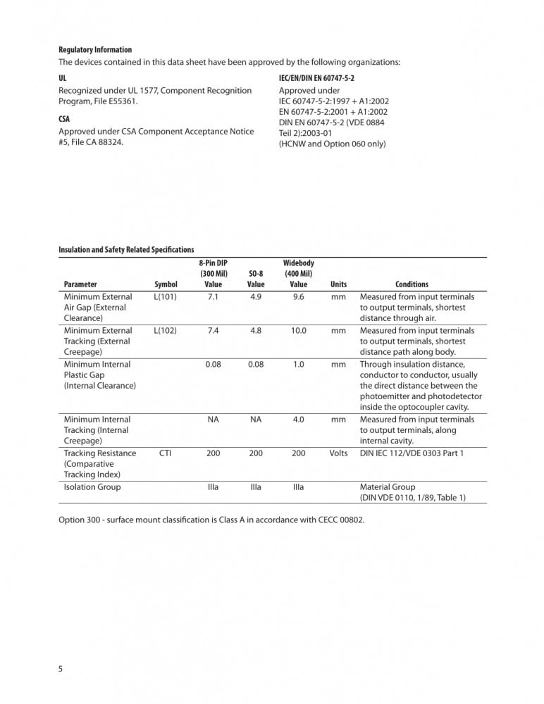 HCPL-2503 datasheet page 5
