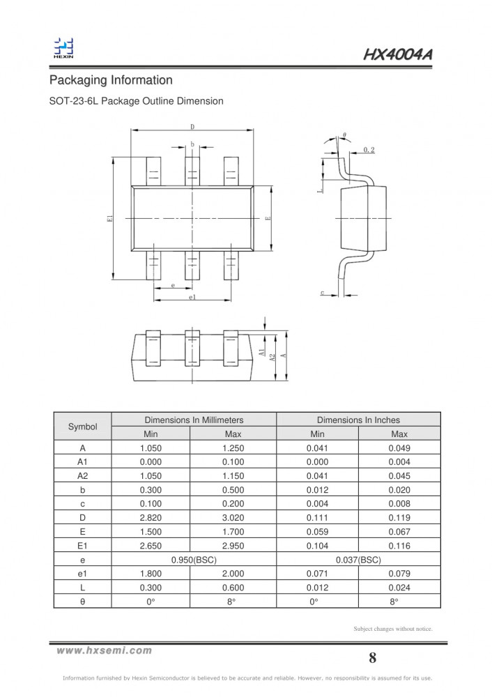 HX4004A-MFC datasheet page 8