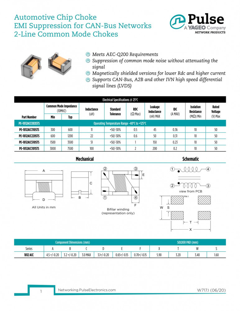 PE-1210ACC110STS technical document page 1