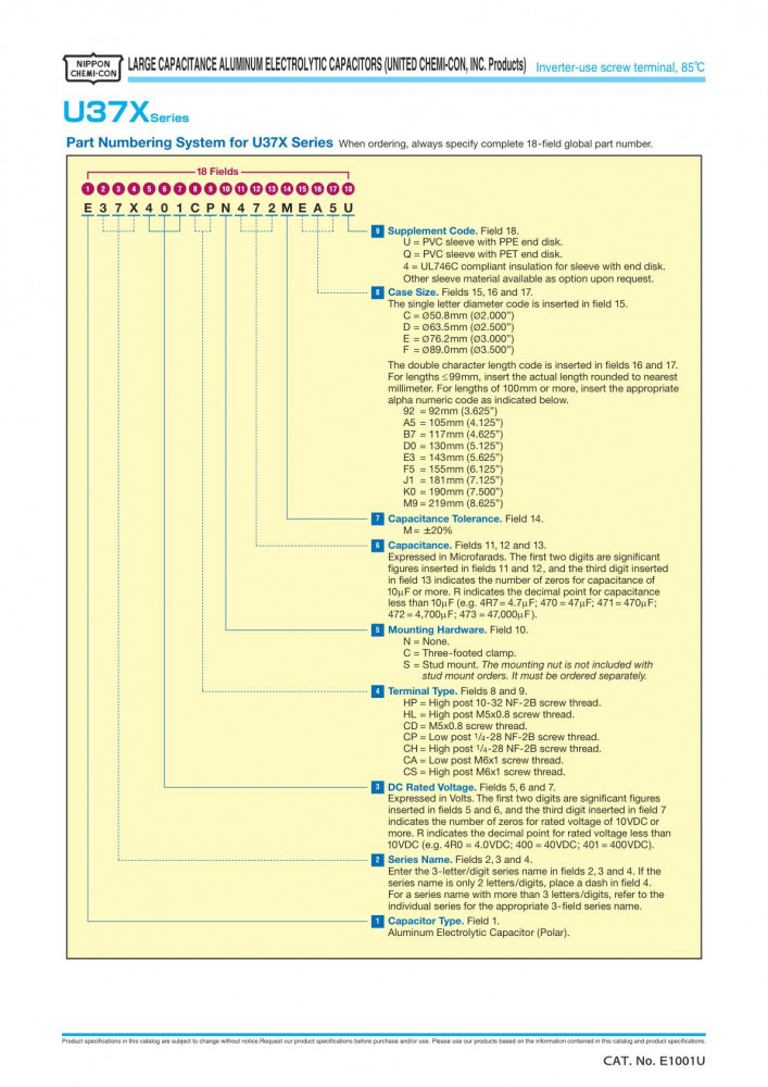 U37X series document page 5
