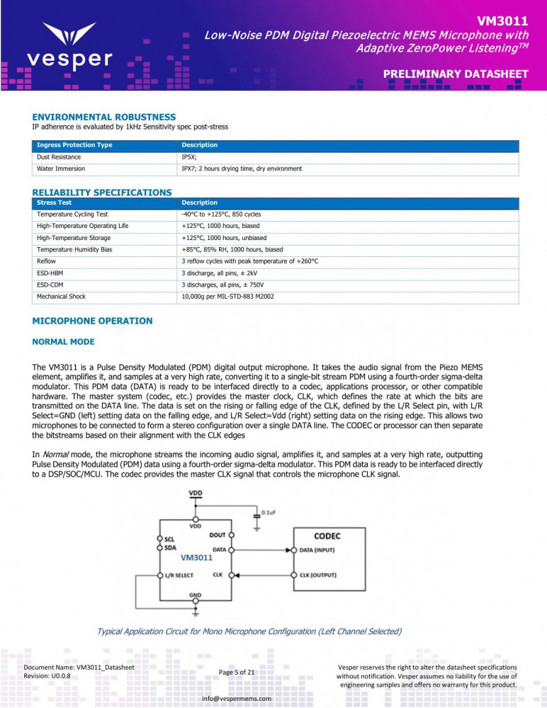 VM3011 technical document page 5