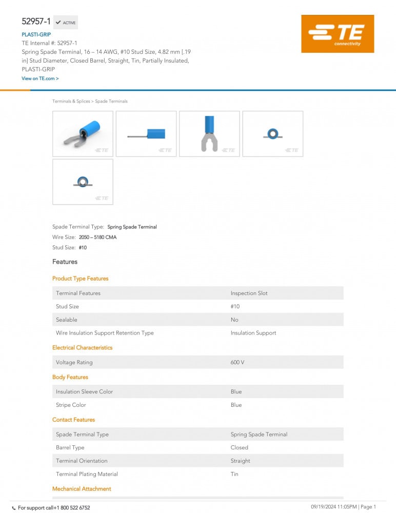 52957-1 technical document page 1