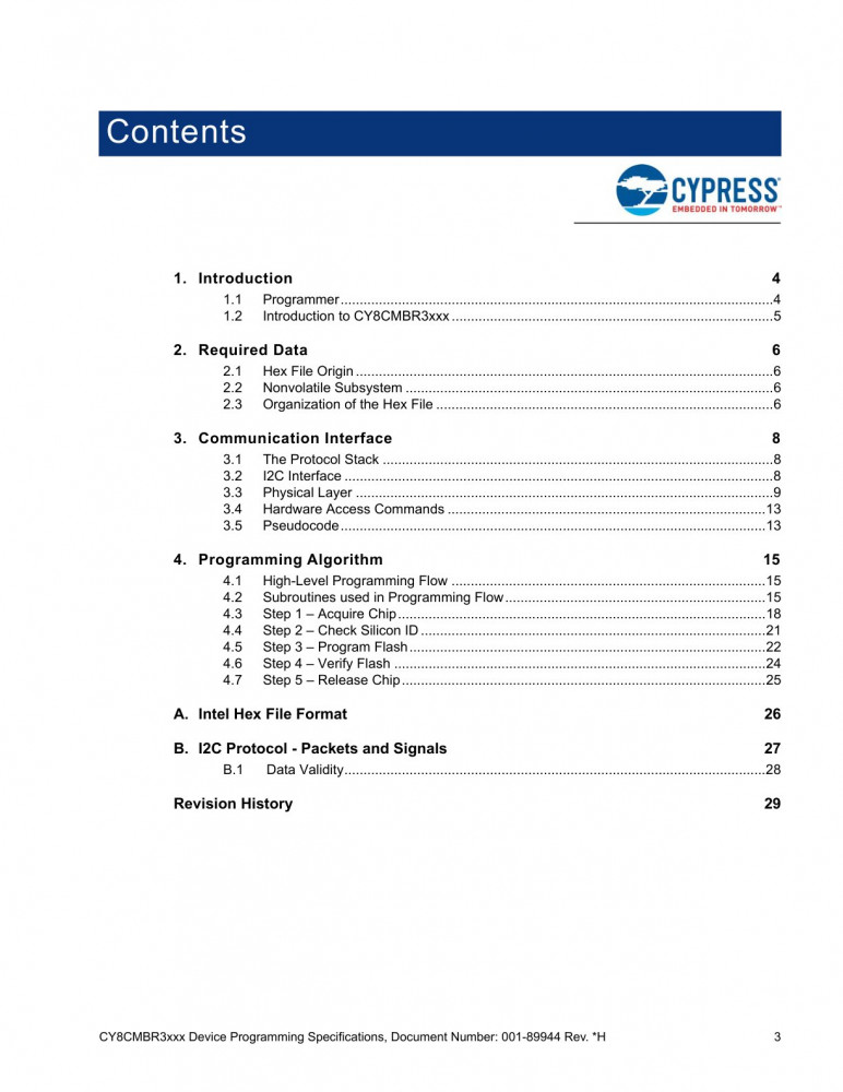 CY8CMBR3xxx programming specification page 4