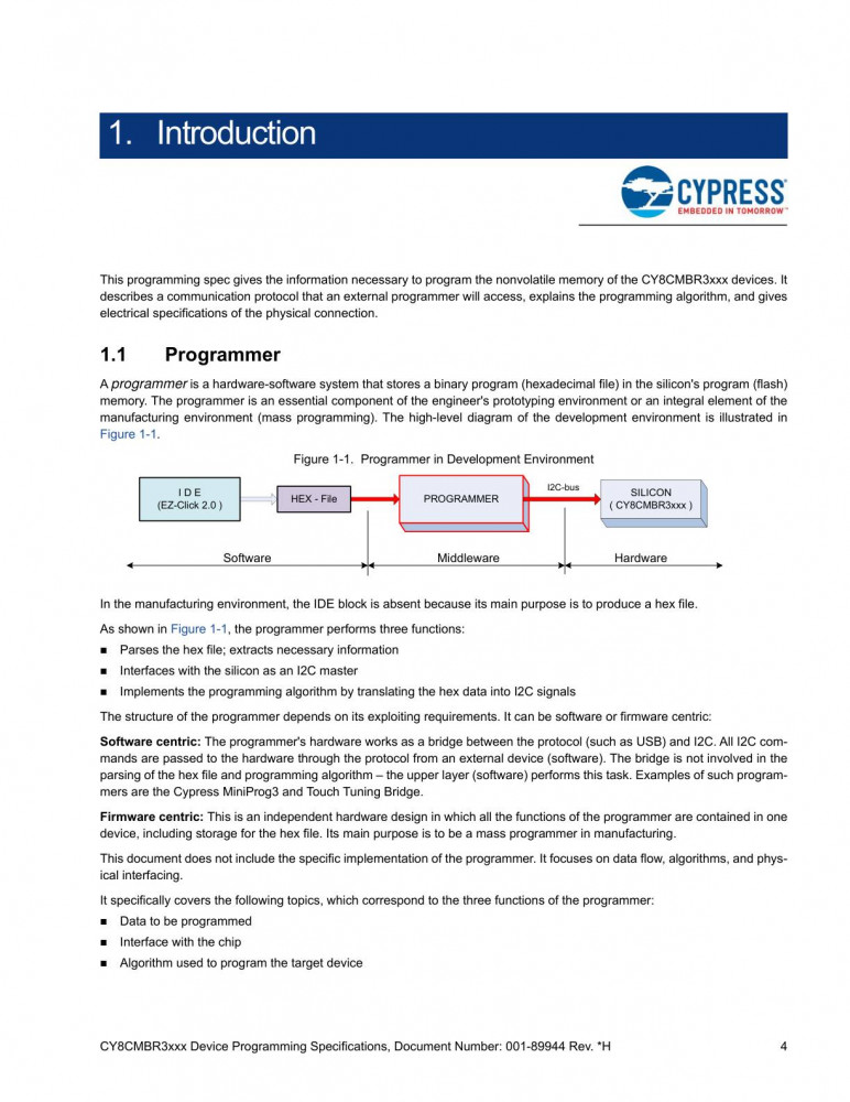 CY8CMBR3xxx programming specification page 5