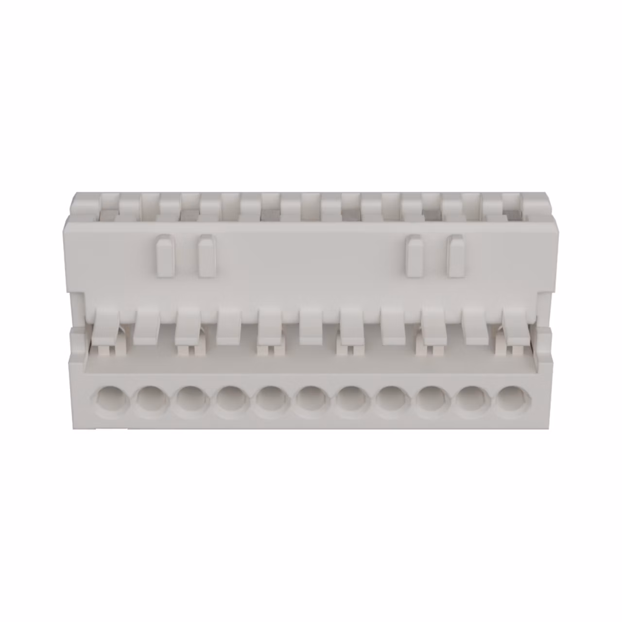 Appli-Mate RAST 2.5 Female Connector, 5.00mm Pitch, 6 Circuits, Position A, B, C, D, E, F, G, H, K and L Removed, Open Endwalls for sale