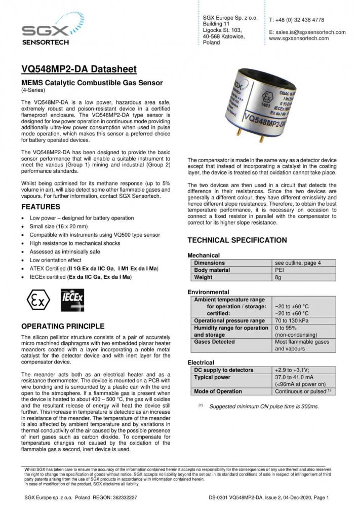 VQ548MP2-DA datasheet page 1