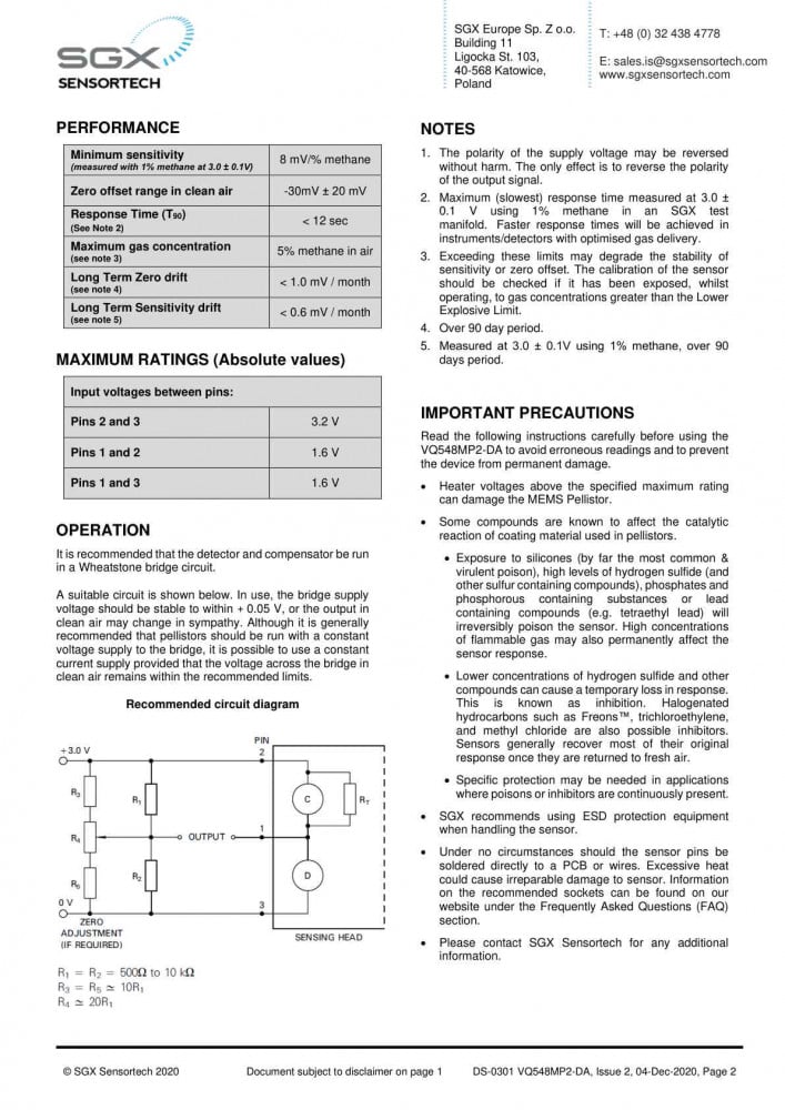 VQ548MP2-DA datasheet page 2