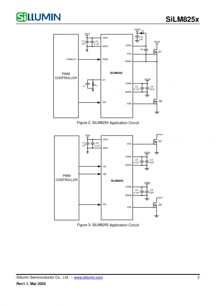 SiLM825x datasheet page 2