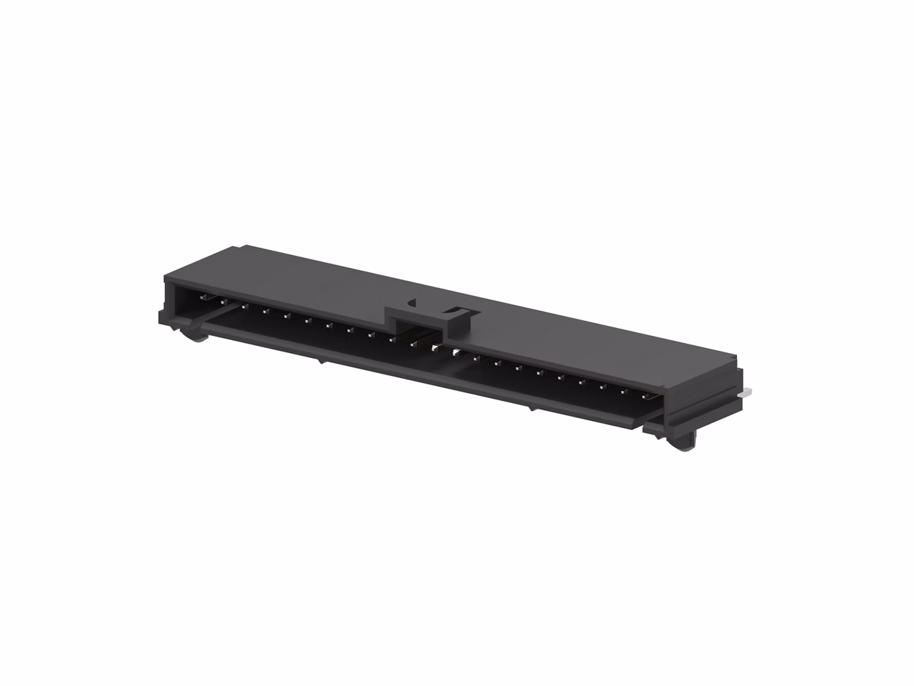 2.54mm Pitch SL Header, Single Row, Right-Angle, LCP, Shrouded, Surface Mount, with Pegs, 0.38µm Selective Gold (Au) Plating, 17 Circuits, Tape and Reel