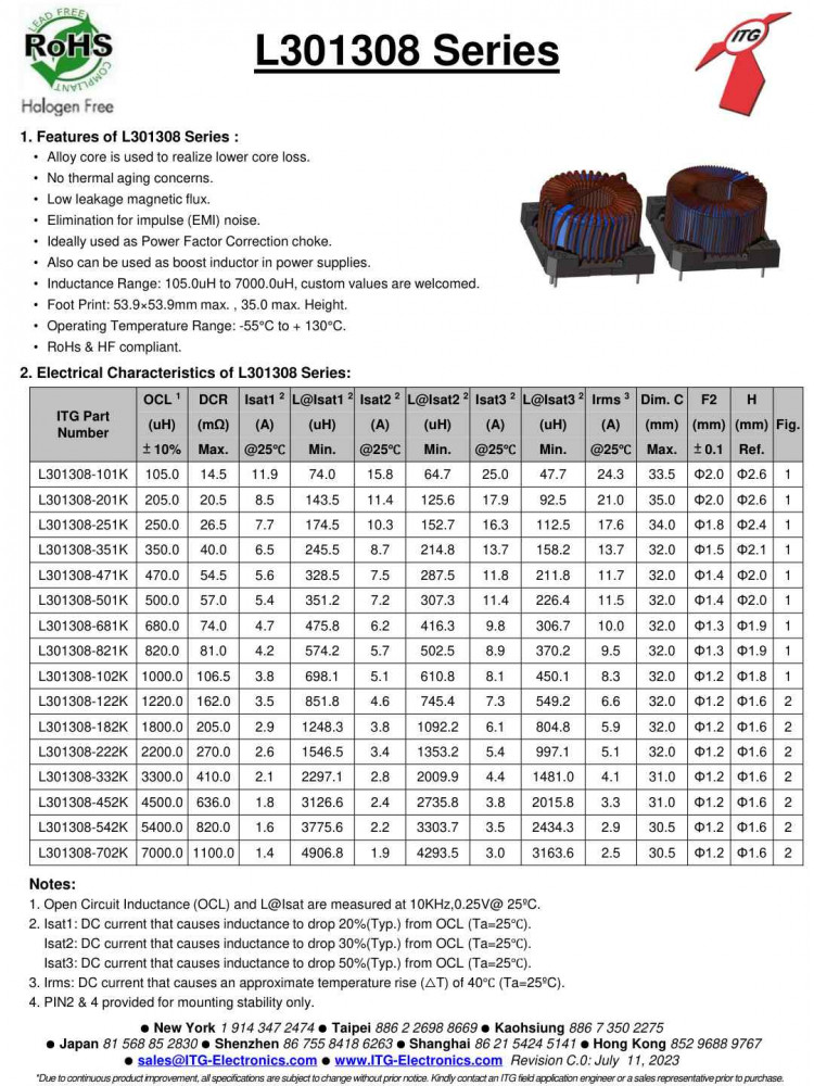 L301308 technical document page 1