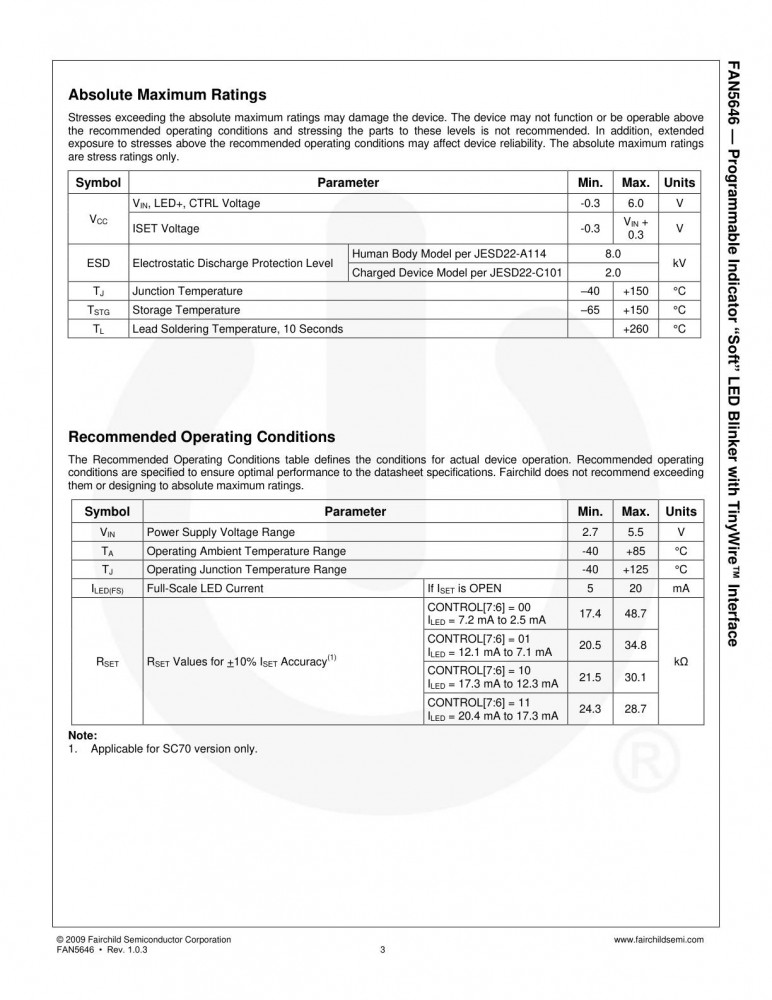 FAN5646 datasheet page 5
