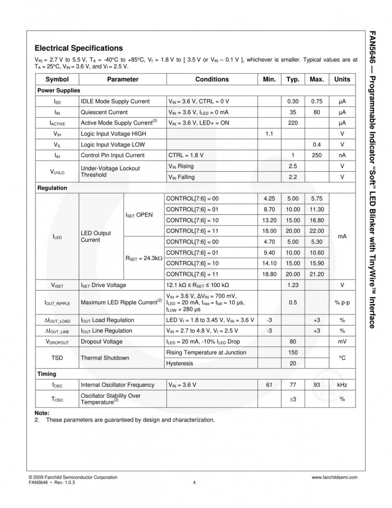 FAN5646 datasheet page 6
