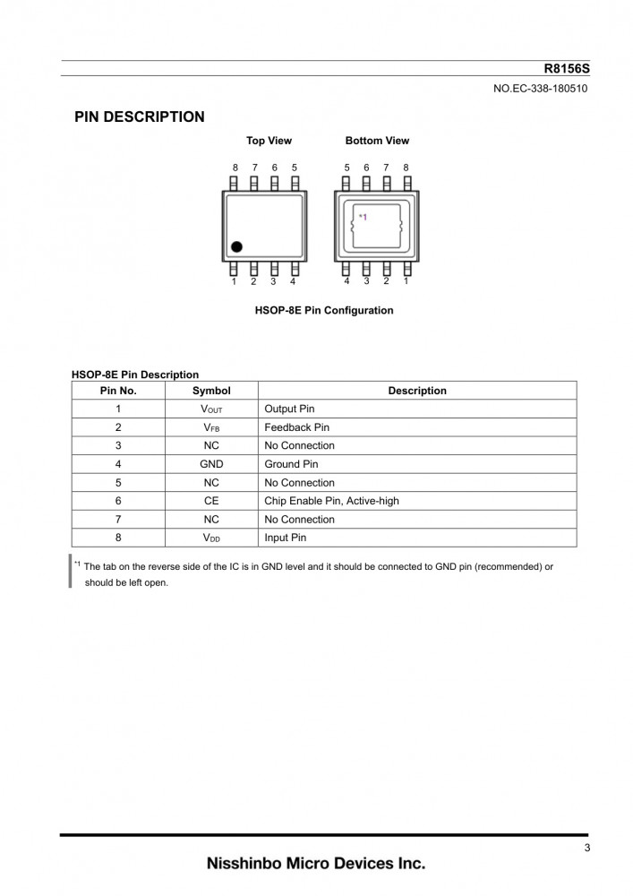 R8156 datasheet page 3