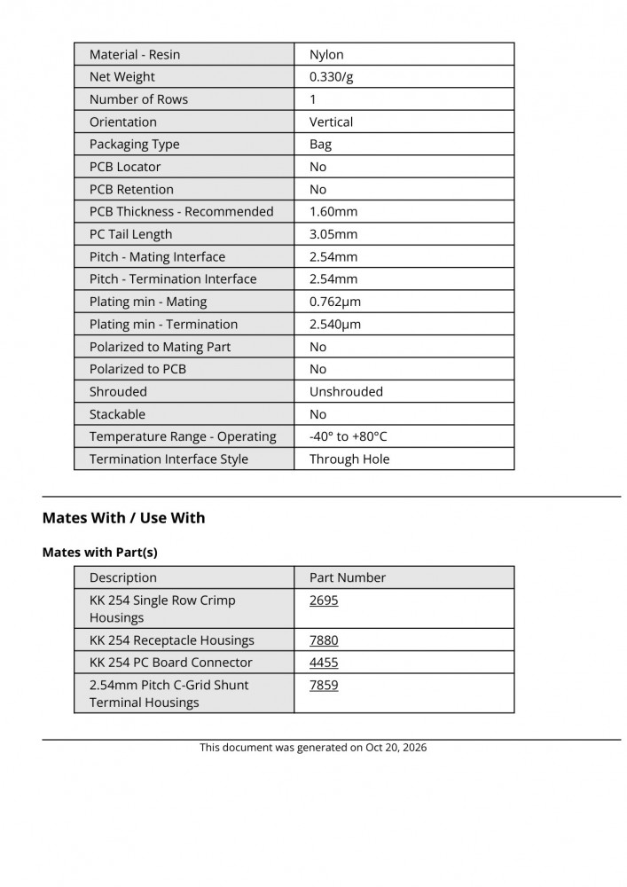 MOLEX 22284058 product document, page 3