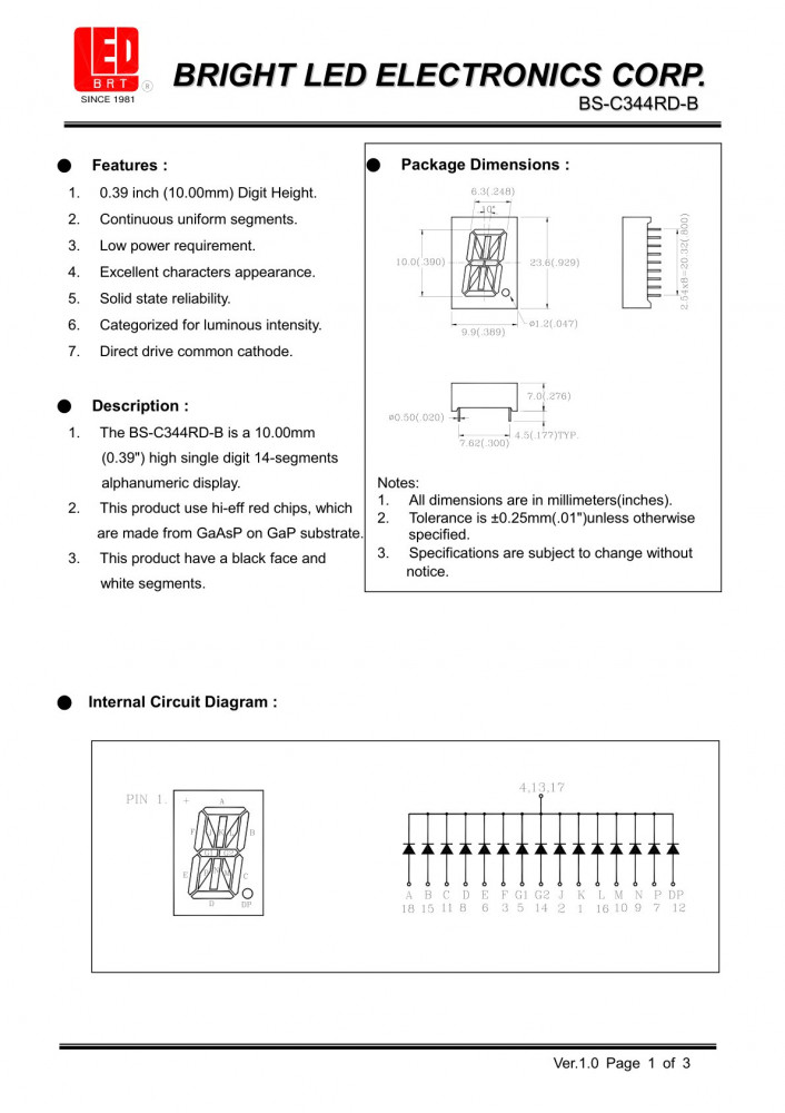BS-C344RD-B technical document page 1