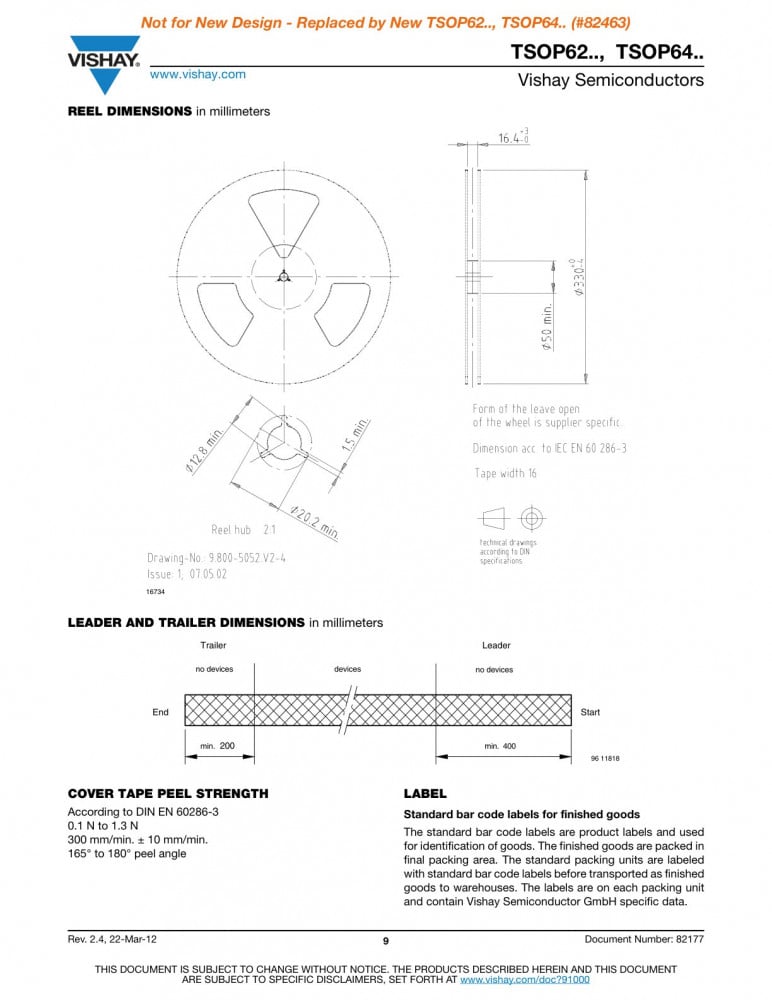 TSOP6237TR datasheet page 9