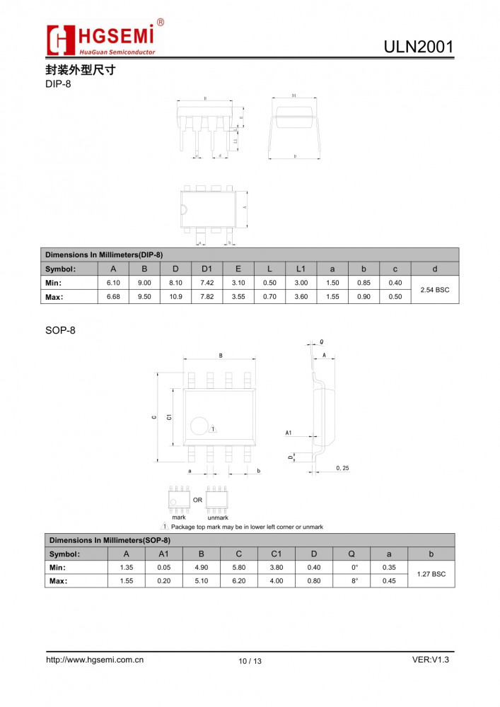 ULN2001N datasheet page 10